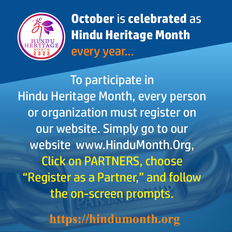 Register as a Participant - Hindu Heritage Month